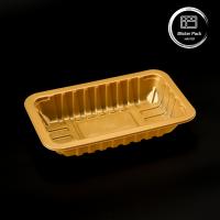 China Customized PP Food Vacuum Formed Packaging Trays Disposable Plastic Serving Trays With Logo for sale
