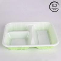China Custom 2-3-4 Compartment PP Hot Food Takeaway Bento Boxes Eco Friendly Rectangular for sale