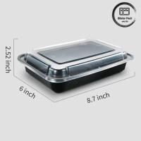 China Single Compartment Meal Prep Disposable Plastic Food Containers Microwave Safe Biodegradable for sale