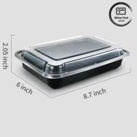 China Single Compartment Meal Prep Disposable Plastic Food Containers Microwave Safe Biodegradable for sale
