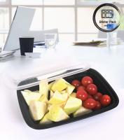 China 24/28/32 Oz Meal Prep Containers Rectangular Disposable Food Boxes with Lids Bento Style for sale