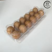 China Reusable PET Plastic Chicken Egg Tray 12 Count Thermoforming Blister Pack for Storage and Transport for sale
