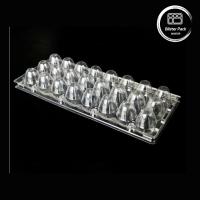 China 18 Hole Disposable Blister Clamshell Quail Egg Box Plastic with Secure Packaging for sale