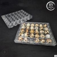 China Clear Quail Egg Blister Tray With 30 Holes Affordable Bulk Egg Packaging for sale