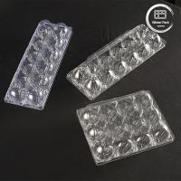 China 12 Cell Transparent PET Egg Tray Customizable Logo Plastic Egg Container For Storage for sale