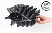 China 72 Hole Seedling Raising Plastic Tray 54x28cm Eco Friendly Indoor Plant Cultivation for sale