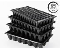 China 72 Hole Seedling Raising Plastic Tray 54x28cm Eco Friendly Indoor Plant Cultivation for sale
