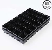 China 24 Hole Durable Plastic Planter Tray for Succulent Nursery Cultivation for sale