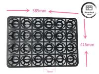 China Custom Color 24 Hole Plastic Flower Pot Carry Tray Durable Nursery Planting Tray for sale