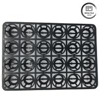 China Custom Color 24 Hole Plastic Flower Pot Carry Tray Durable Nursery Planting Tray for sale