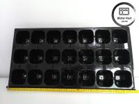 China Plastic Nutrition Seeding Tray for Nursery Plants 128 Holes Reusable Seedling Tray for sale