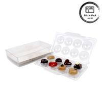 China Wholesale Clear PET Plastic Gift Box 4 8 15 30 Compartments for Truffle Chocolate Packaging for sale