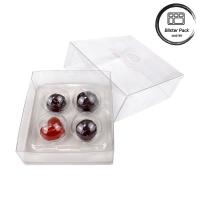 China Wholesale Clear PET Plastic Gift Box 4 8 15 30 Compartments for Truffle Chocolate Packaging for sale