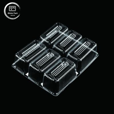 China Customized Transparent PET Disposable Plastic Biscuit Tray for Cookie Packaging -20 to 50°C for sale