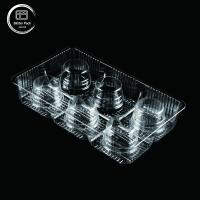 China Customized Transparent PET Disposable Plastic Biscuit Tray for Cookie Packaging -20 to 50°C for sale
