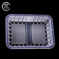 China Disposable Transparent PP Plastic 6 Cavity Tray for Chocolate Candy Mooncake Muffin Dumpling Packaging for sale
