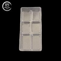 China Disposable Rectangle PET Plastic Biscuit Tray for Cookies Food Packaging for sale