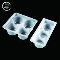 China PP Food Freezer Tray with Dividers -20°C Freezer Safe Plastic Packaging for Mochi Ice Cream Dumplings for sale