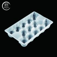 China PP Food Freezer Tray with Dividers -20°C Freezer Safe Plastic Packaging for Mochi Ice Cream Dumplings for sale
