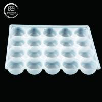 China PP Food Freezer Tray with Dividers -20°C Freezer Safe Plastic Packaging for Mochi Ice Cream Dumplings for sale