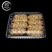 China Customized Disposable Transparent Plastic Food Container For Biscuit And Dessert Packaging for sale
