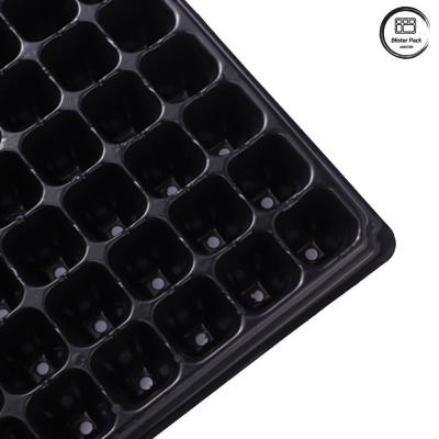 China 50 Cell Plug Seed Tray Durable Plastic Nursery Seedling Starter Tray for Plant Propagation for sale