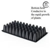 China 50 Hole Seedling Starter Tray Hard Plastic Nursery Propagation Tray 54x28x5 cm for Home Garden for sale