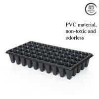 China 50 Hole Seedling Starter Tray Hard Plastic Nursery Propagation Tray 54x28x5 cm for Home Garden for sale