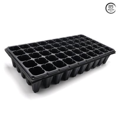 China 50 72 Cell Plastic Seedling Tray Cabbage Seedling Pots for Nursery Plants Flower Propagation for sale