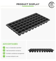 China Custom Plastic Breathable Seedling Sprouting Tray, 50-Cell Nursery Tray For Seed Germination for sale