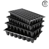 China Black PS 50-Cell Degradable Seedling Tray for Tree Planting Nursery Use for sale