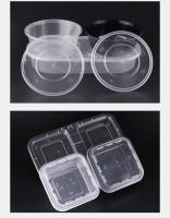 China Transparent PP Square Containers Disposable for Takeout Salads and Microwave Heating for sale