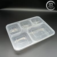 China American Style 5-Compartment Disposable Lunch Box Durable & Leak-Proof Design for sale
