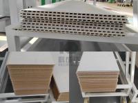 China 5.5kgs/M2 PVC Wall Panel Extrusion Line Plastic Wood Grain PE Extruder Machine for sale