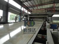 China Decorative UV Plastic Sheet Extrusion Machine UV Imitation Pet Sheet Extrusion Line for sale