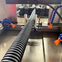 China High Speed PP PE PA PVC Single Wall Corrugated Pipe Extrusion Line Plastic Hose Extruder for sale