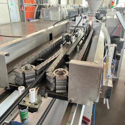 China High Speed PP PE PA PVC Single Wall Corrugated Pipe Extrusion Line Plastic Hose Extruder for sale