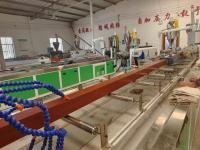 China PE Wood Plastic Wall Panel/Door Frame/Ceiling Overlapping Wood Plastic Profile Machine for sale