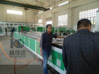 China High Efficiency PVC Wood Plastic Door Cover Production Line for sale