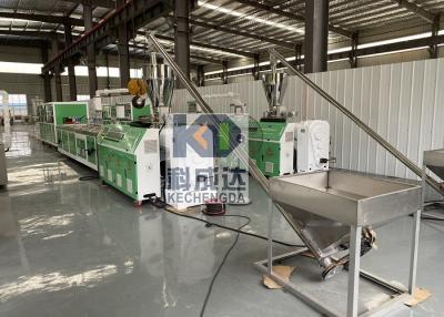 China Automatic Plastic Profile Making Machine Double Screw Extruder PVC Profile Production Line for sale