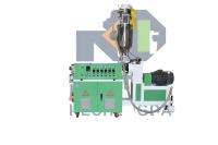 China plastic extruder 9-50mm PP PE PVC PA Nylon Plastic Single Wall Corrugated Pipe Extrusion Machine line for making electri for sale