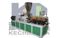 China Turnkey plant high capacity wood-plastic laminating machine WPC profile extruder for sale