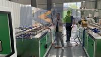 China Plastic Profile Equipment PVC Plastic Steel Door And Window Profile Production Line for sale