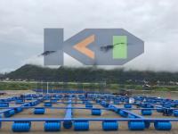 China Plastic PE profile marine pedal production line / HDPE breeding sea board making machine for sale