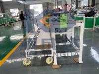 China Automatic Twin Screw PVC Online Laminated Ceiling Gusset Partition Board Extruder for sale