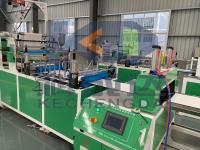 China Automatic Twin Screw PVC Online Laminated Ceiling Gusset Partition Board Extruder for sale