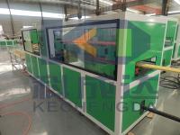 China PVC Wood Plastic Balcony Ceiling Material Grille Plate Production Line Automatic for sale