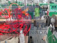 China PVC Wood Plastic Balcony Ceiling Material Grille Plate Production Line Automatic for sale