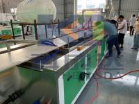 China PE PVC Profile Extrusion Machine Automatic Wood Plastic Door Floor Profile Production Line for sale