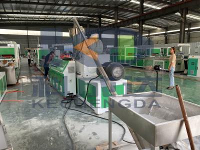 China PE PVC Profile Extrusion Machine Automatic Wood Plastic Door Floor Profile Production Line for sale